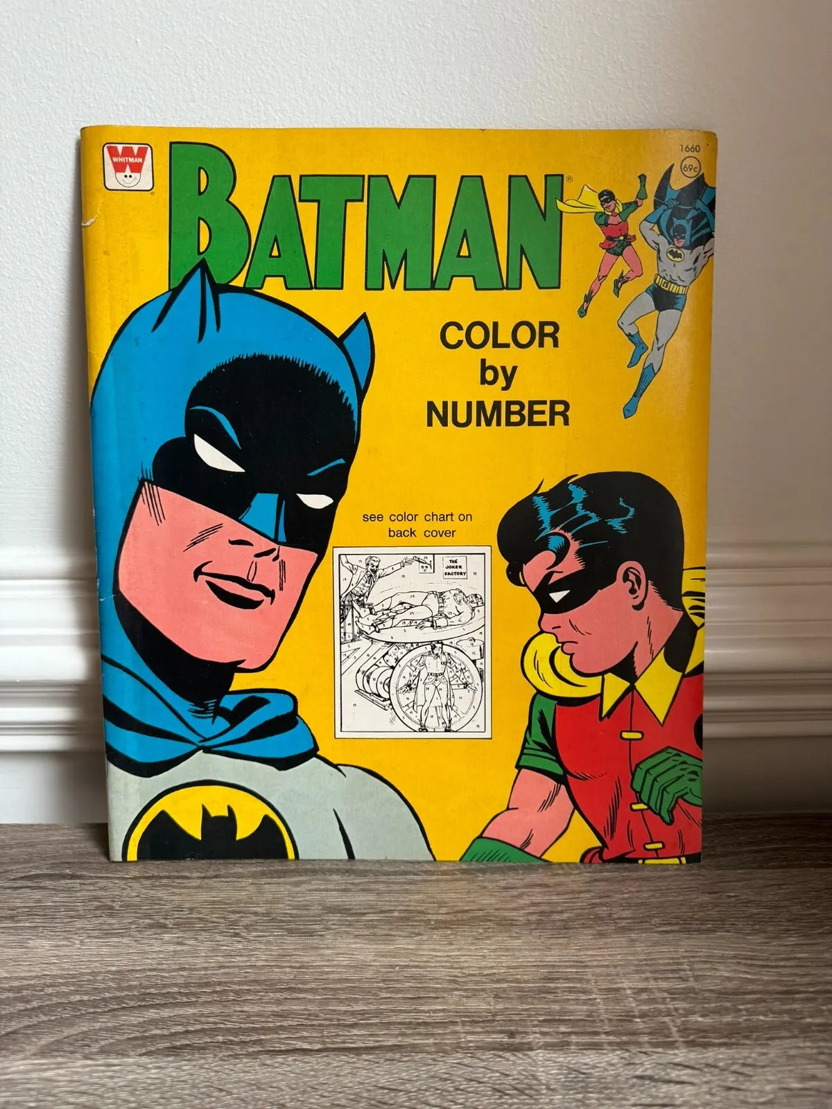Vintage 1966 Batman & Robin COLOR BY NUMBER #1660 - TG&Y WHITMAN - UNU ...